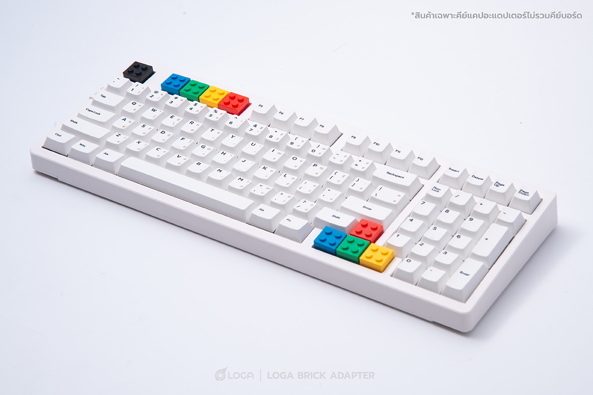 LOGA BRICK ADAPTER KEYCAP : Size 1U MX Stem (5ชิ้น/กล่อง) | Shopee Thailand