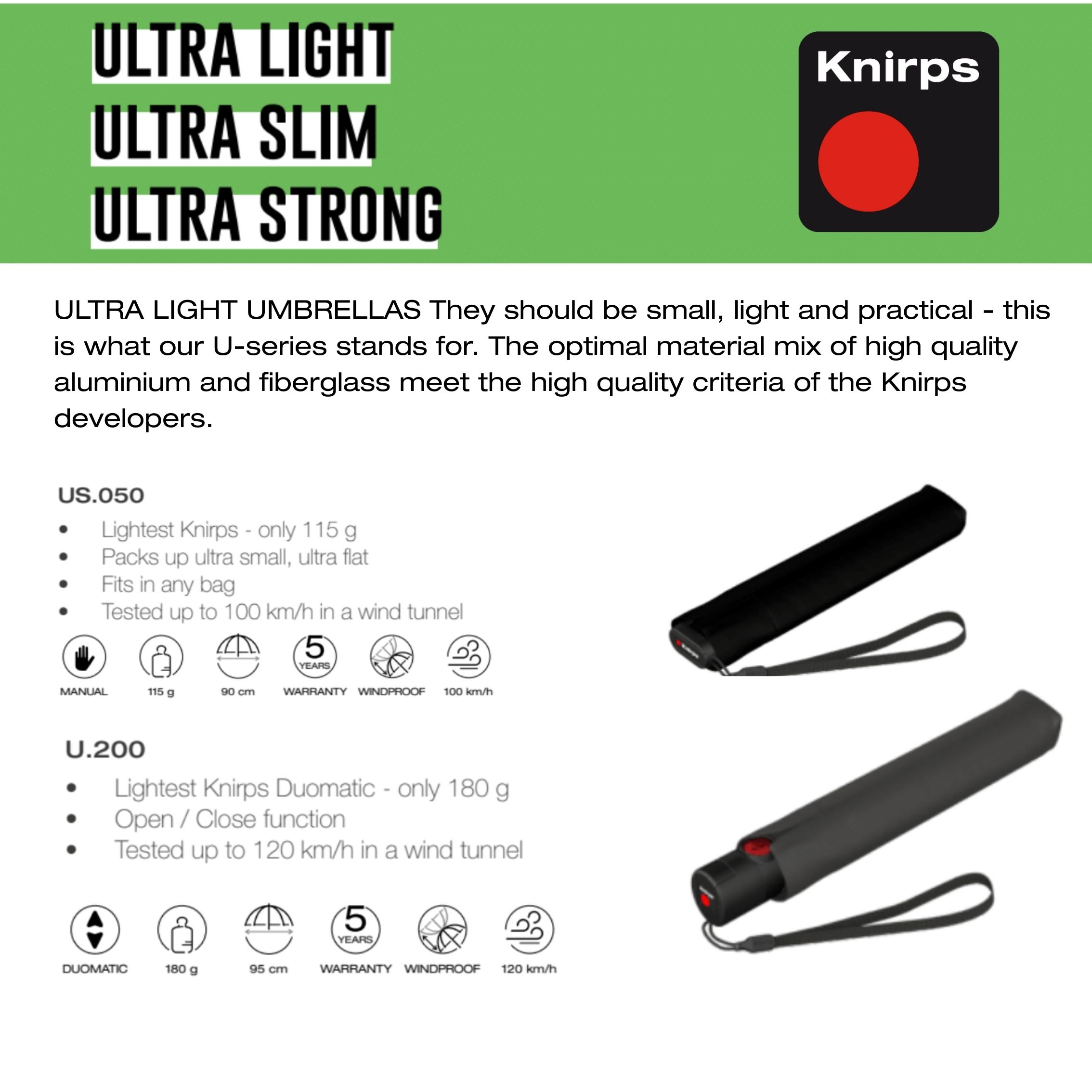 Knirps U.090 UV+Heatshield protection ร่มพกพาขนาดใหญ่ น้ำหนักเบามาก ชนิด Manual U090 | Shopee ...