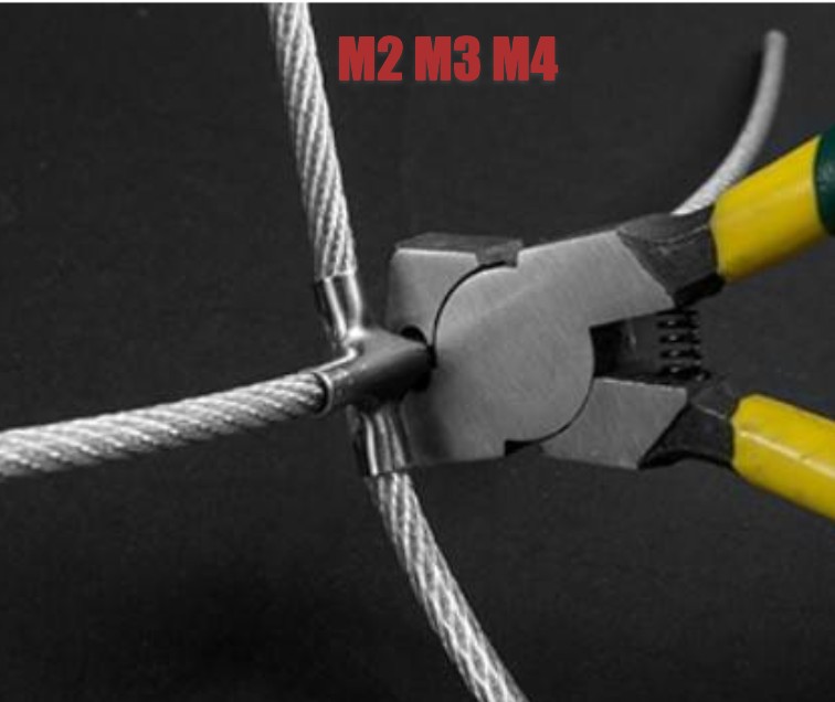 กิ๊ปจับลวดสลิง 4แฉก สแตนเลส 304 M2 M3 M4 (แพ็ค20ชิ้น) | Shopee Thailand