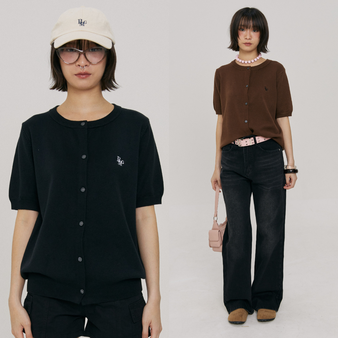 Bemingtop979(S-M)Mini Ver.3 Knit คาร์ดิแกนแขนสั้นผ้านุ่ม ใส่สบาย ต่อยอด ...