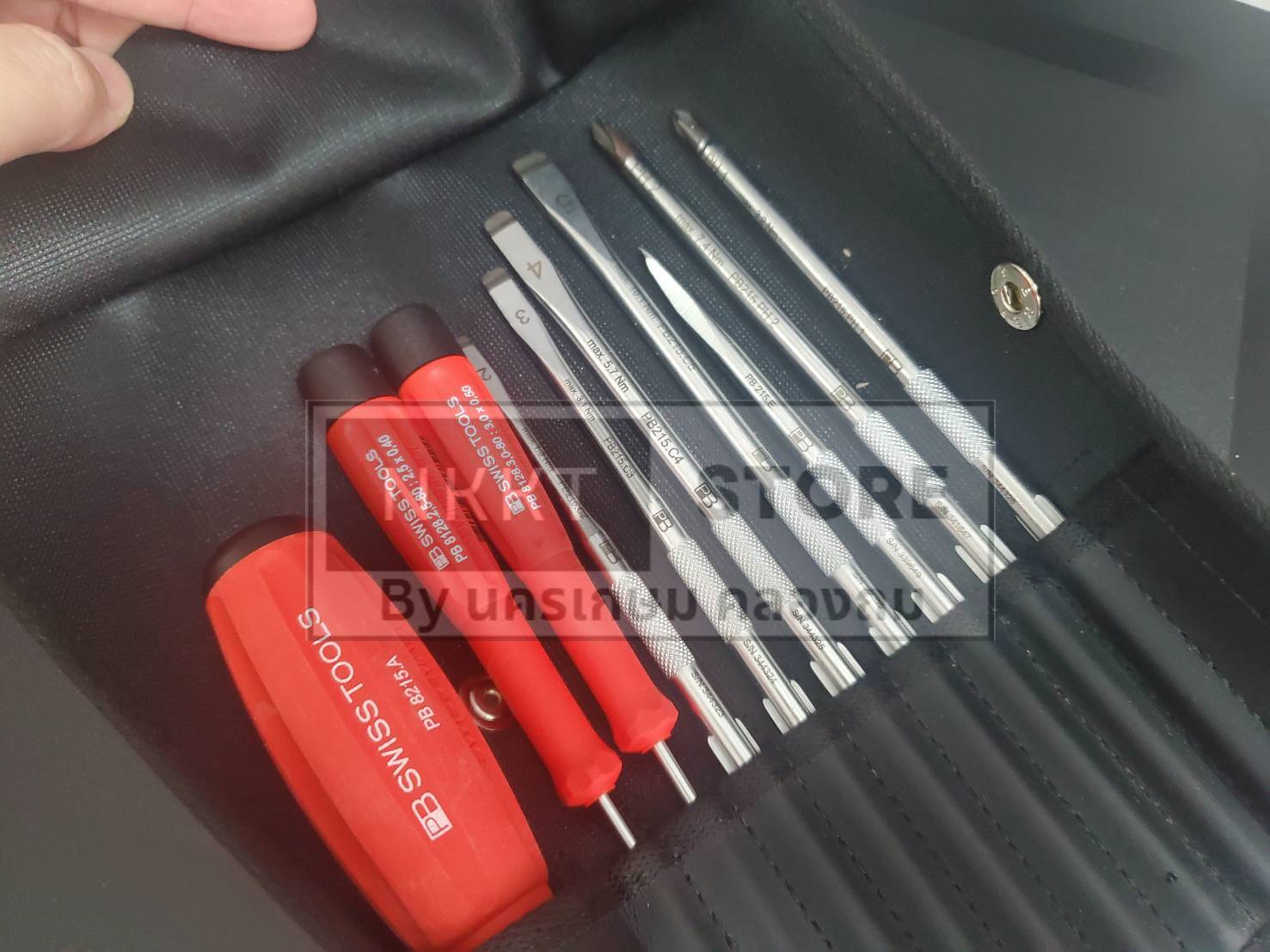 ของแท้ พร้อมส่ง PB8215L PB Swiss Tools ชุดไขควง รุ่น PB 8215L ด้ามยาง ไขควงซองหนัง 10 ตัวชุด ...