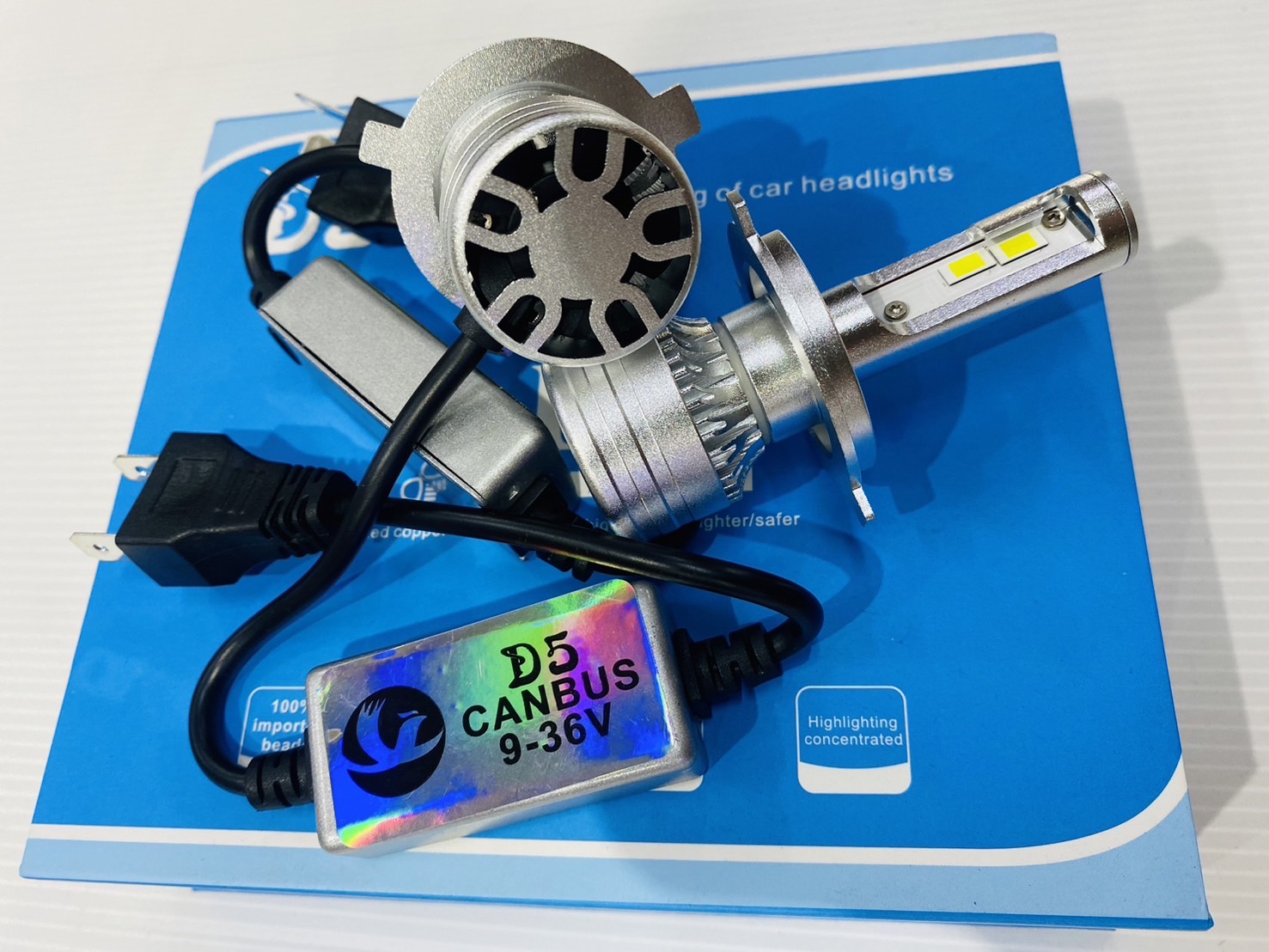 ไฟหน้ารถยนต์ D5 ไฟหน้าLED 6000K 30000LM 72w ขั่ว H4-H7-H8-H11-9006HB4 | Shopee Thailand