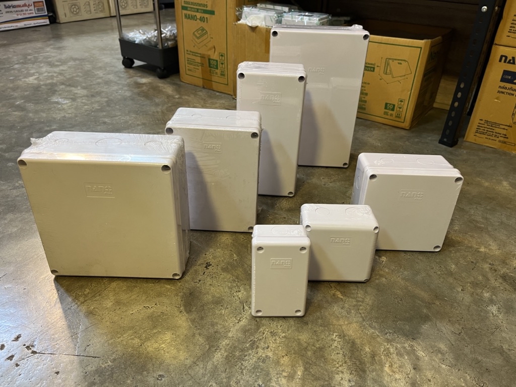 Nanoกล่องกันน้ำพลาสติก/บ็อกกันน้ำ/บ็อกแยกสาย/บ็อกพักสาย/Junctionboxขนาด2x4,4x4,5x10,6x6,6x8,8x8 ...