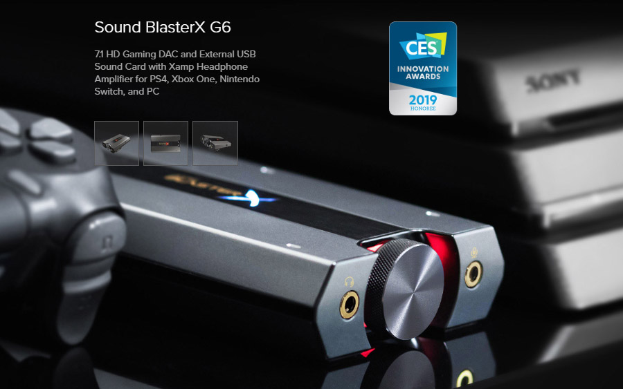SOUND CARD(ซาวด์การ์ด) CREATIVE : G6 SOUND BLASTERX 7.1 HD AUDIO ...