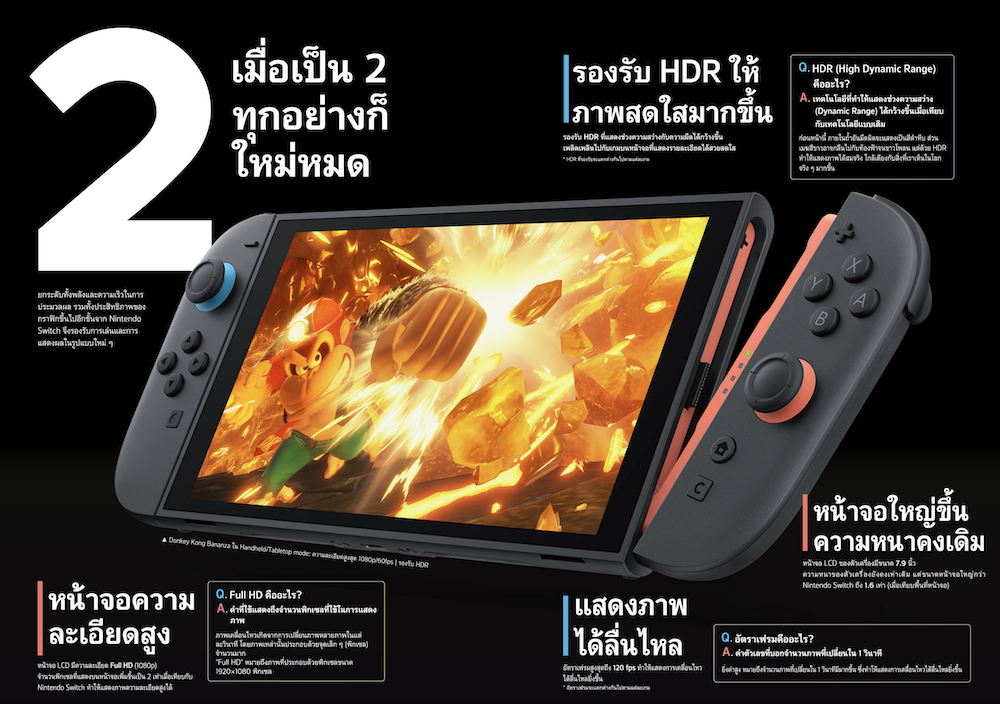 [SW2 ศูนย์ไทย Synex มีหน้าร้าน]Nintendo Switch 2 Unit Console Multi ...