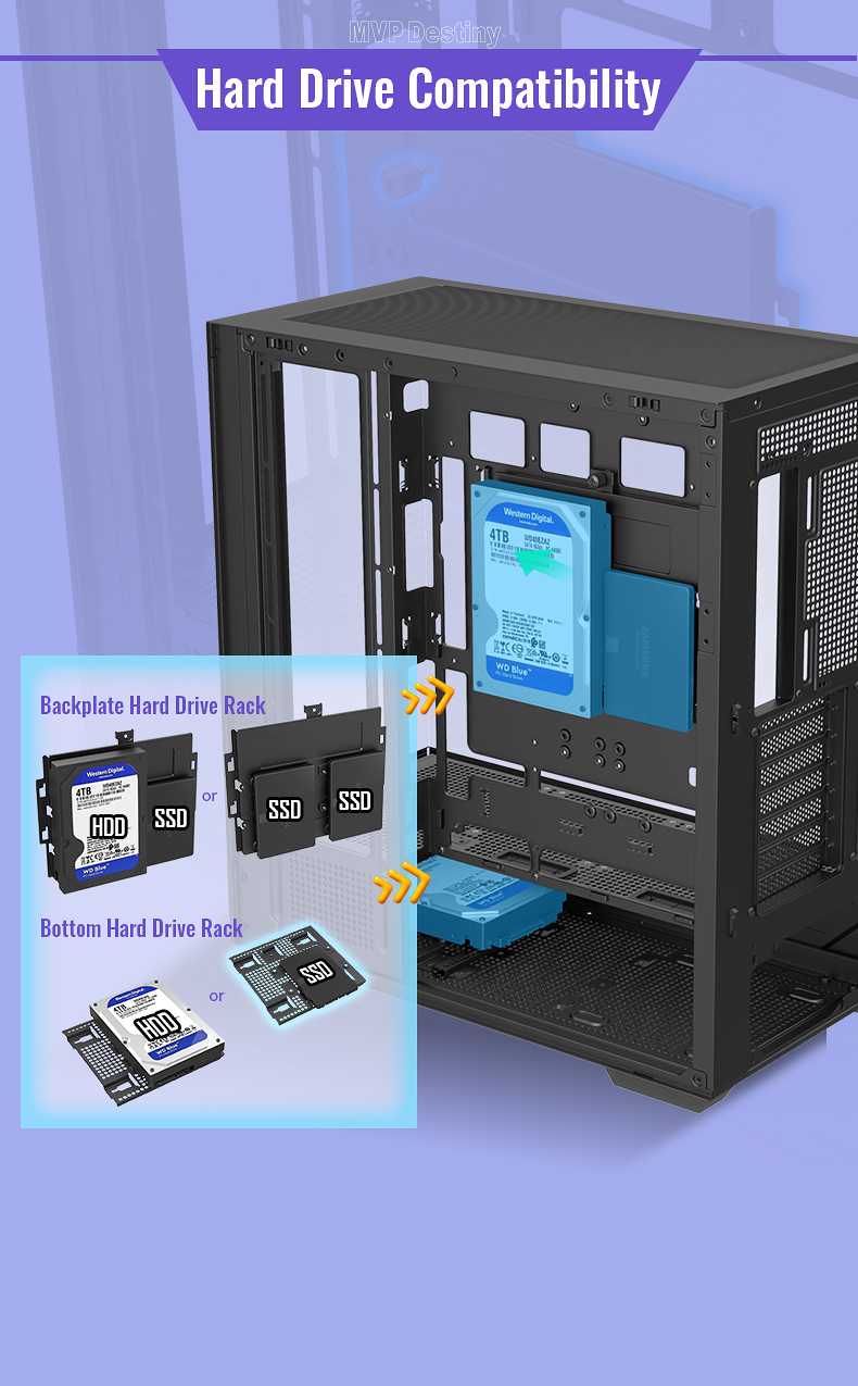 Huntkey MVP Destiny เคสคอม ATX ใส่พัดลม 10 ตัว รองรับ Type-C | แข็งแรง ...