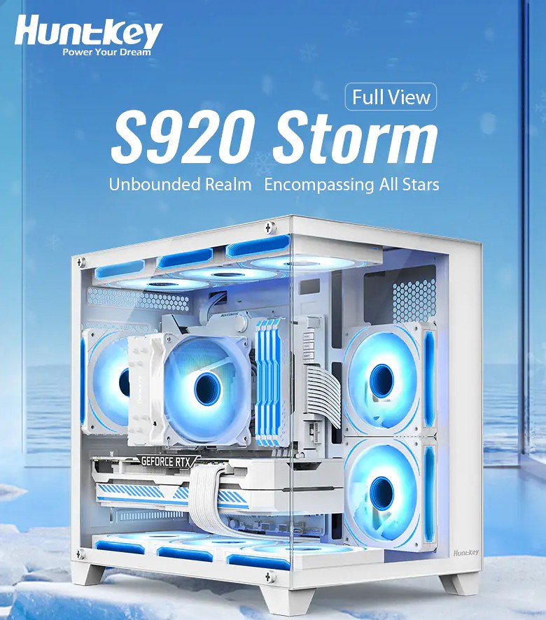 Huntkey S920 Storm เคส M-ATX ใส่พัดลม 9 ตัว USB3.0 เคสเล็ก ระบายอากาศดี ...