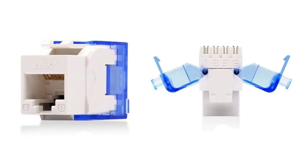 LINK รุ่น US-1006STF CAT 6 RJ45 Modular JACK Slim (รองรับการยึดเข้ากับ ...