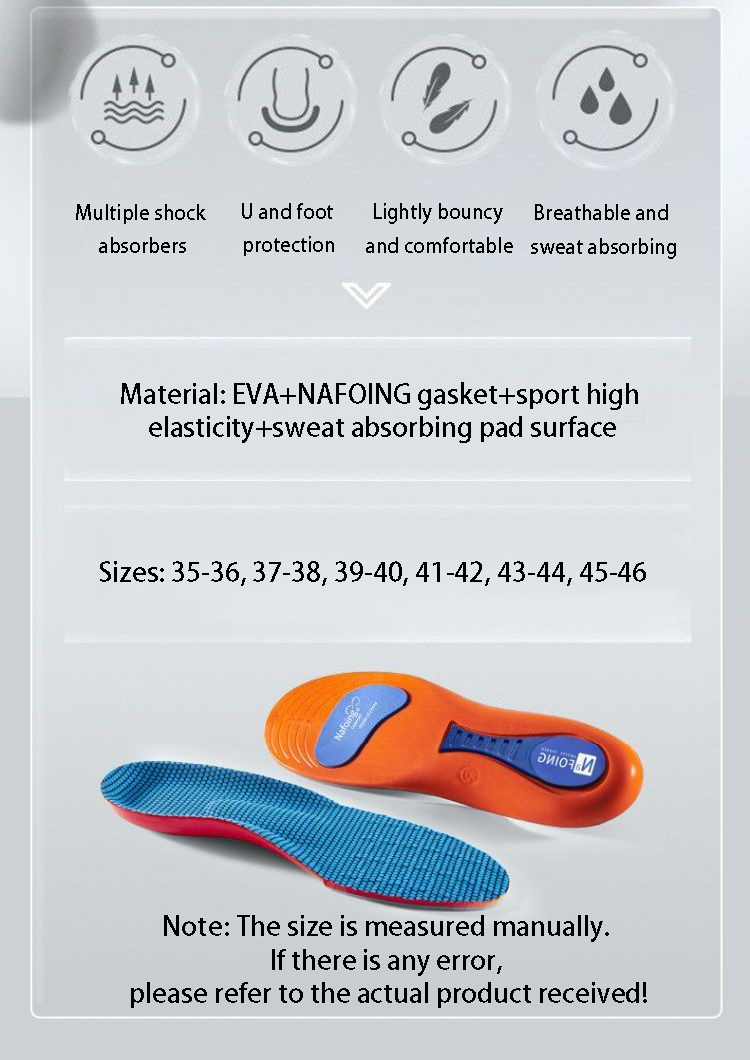 กีฬาออร์โธปิดิกส์ Eva Orange เท้าแบนพื้นรองเท้าระบายอากาศได้ 35-46 ...