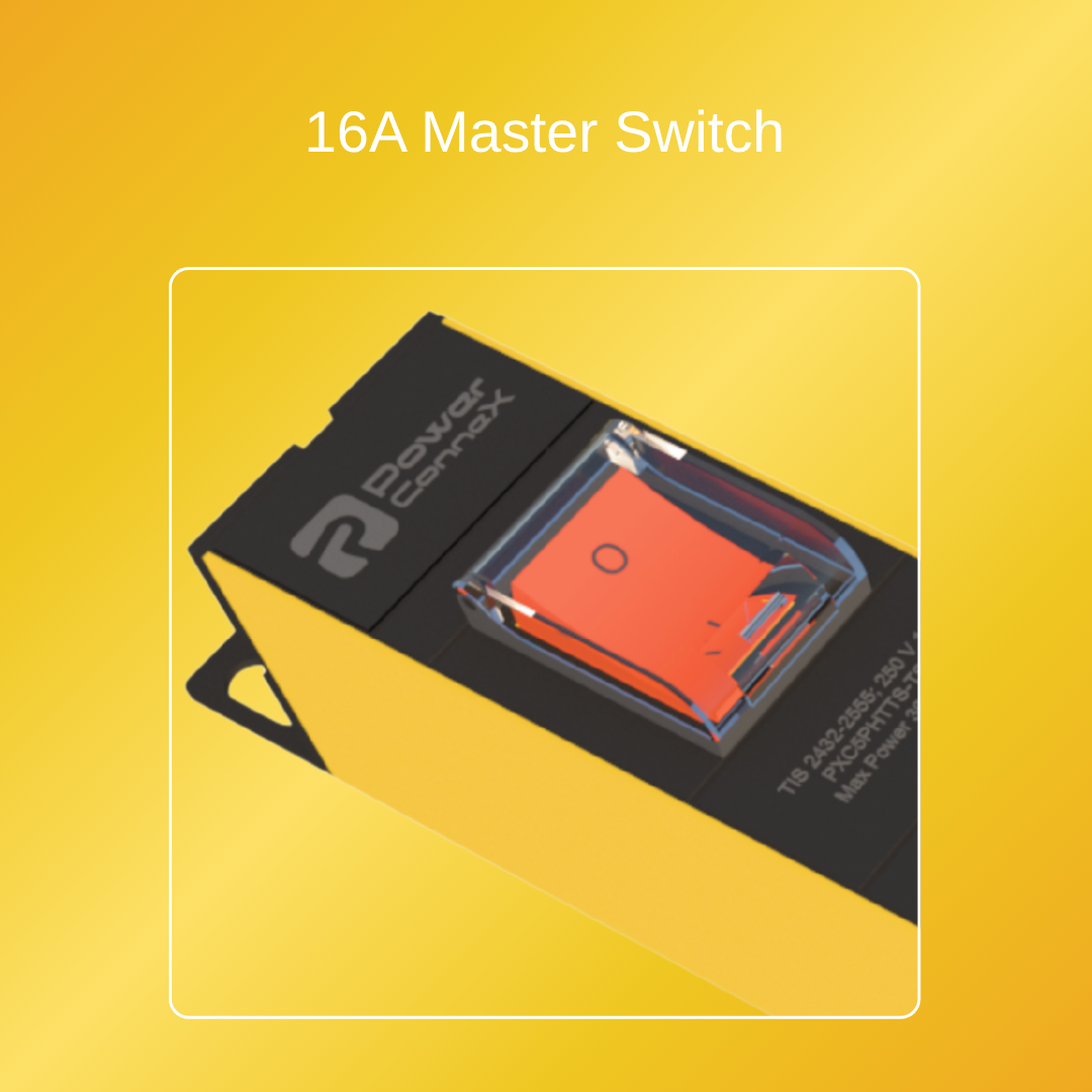 [สินค้าพร้อมส่ง] PowerconneX รุ่นDouble Protection ปลั๊กพ่วง 4 ช่อง สายไฟยาว 3 เมตร l PXC5PHTTS ...