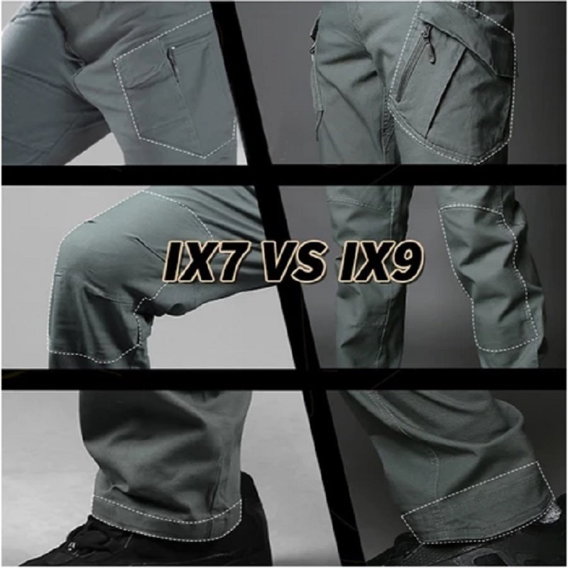IX9/IX7 กางเกงยุทธวิธีผู้ชาย กางเกงยุทธวิธีกันน้ำ กางเกง tactical กีฬาเดินป่ากางเกง Fast Dry ...