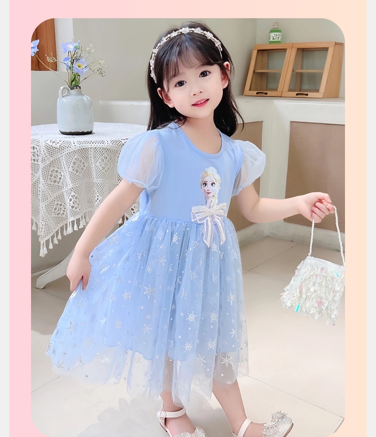 PRINCESS KESLI ชุดซินเดอเรลล่า เด็ก สาวชุดเจ้าหญิง ตาข่ายชุดเด็กผู้หญิง ...