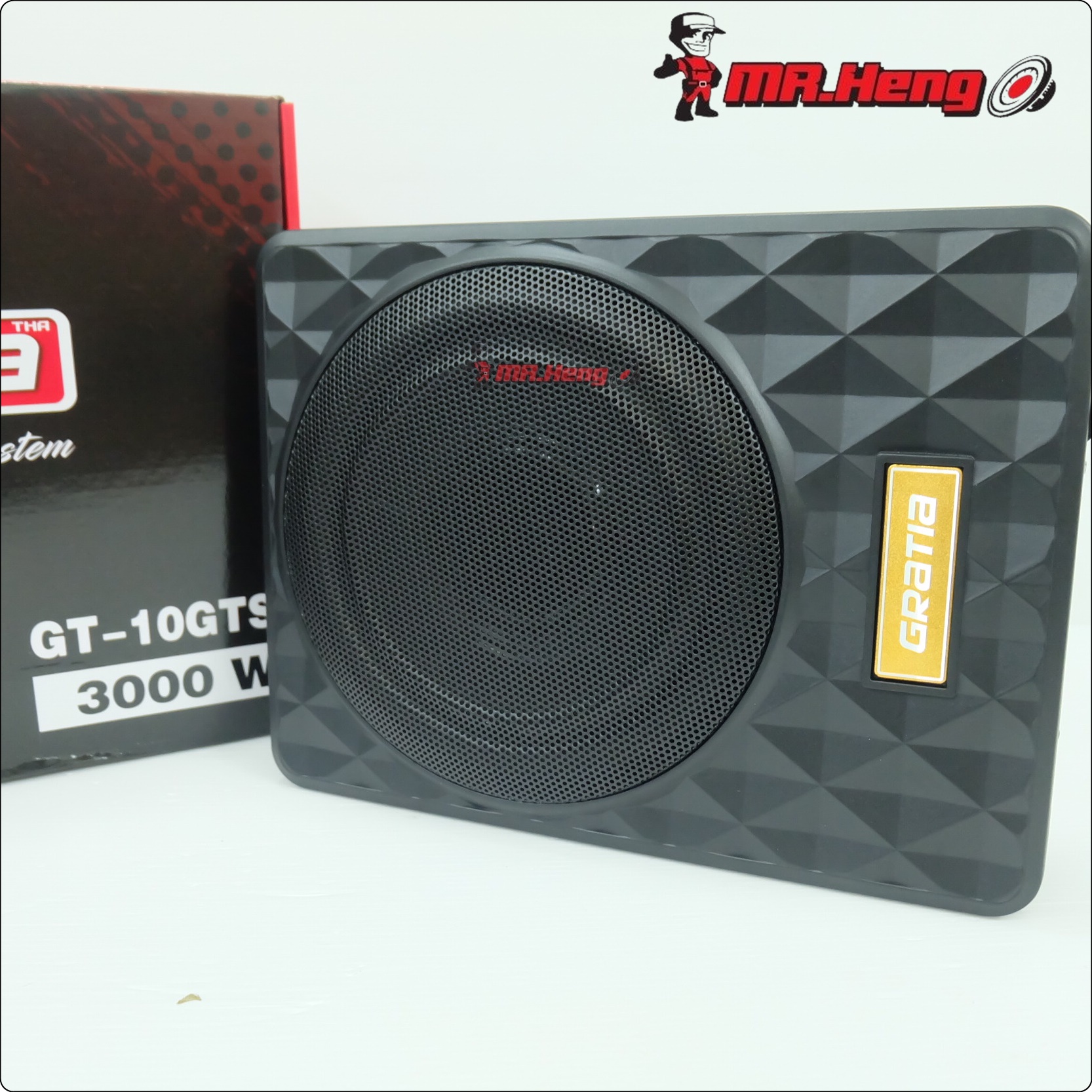 ซับบ็อกซ์ 10 นิ้ว Gratia GT-10GTS บส 10นิ้ว 3000w พาเวอแอมในตัว Bass Box SUBBOX Subwoofers 10 ...