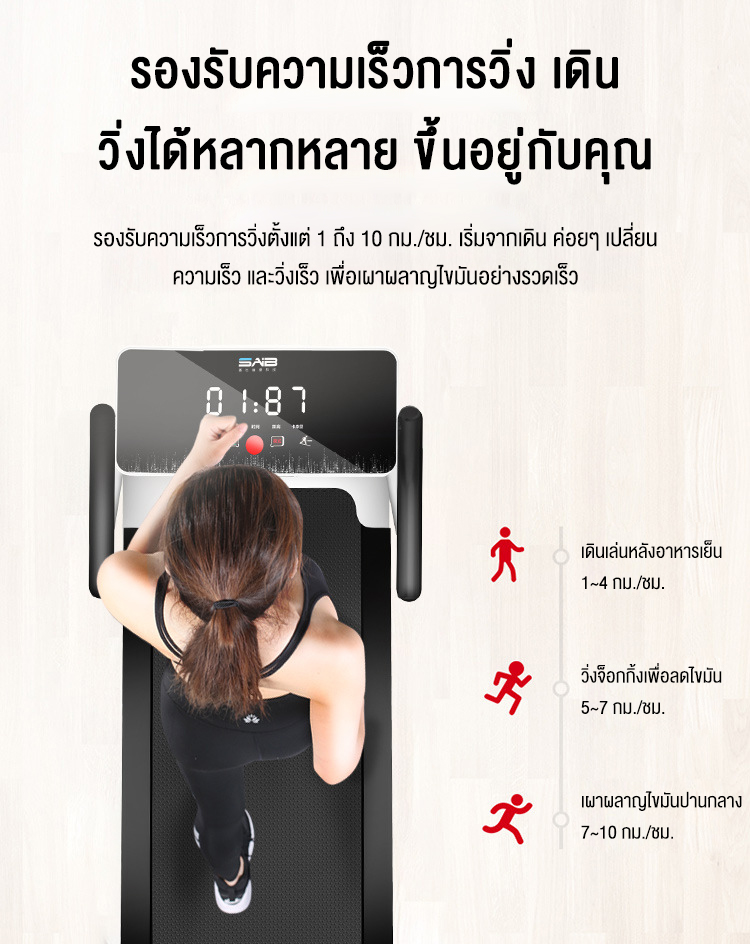 KEEP GOING MAX ลู่วิ่งไฟฟ้า treadmill ลู่วิ่งพับได้ 3.5HPลู่วิ่งไฟฟ้า ...
