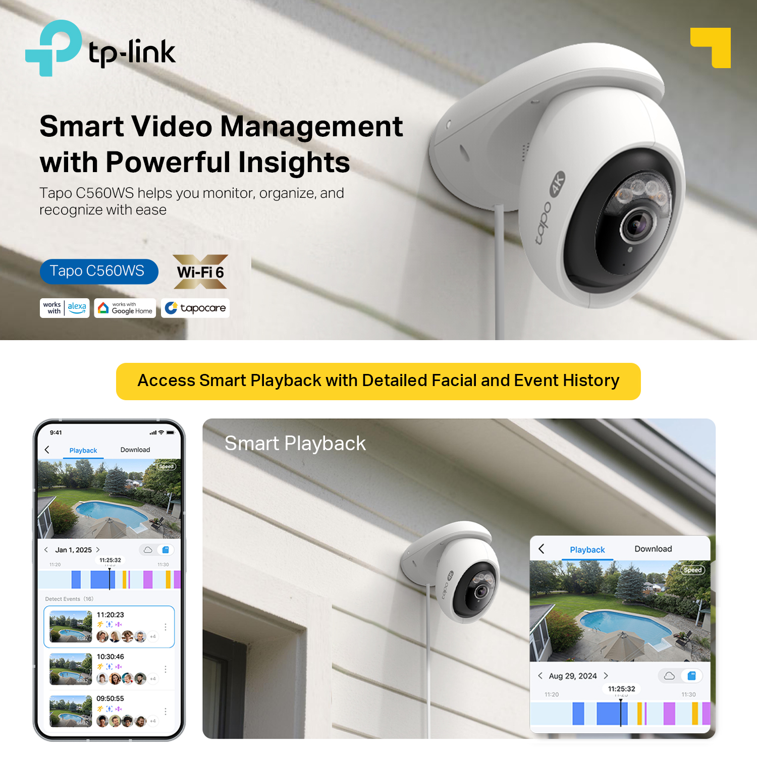 🔥ขายดีส่งไว🔥TP-LINK (Tapo C560WS) 4K 8MP Outdoor Pan/Tilt Security Wi ...