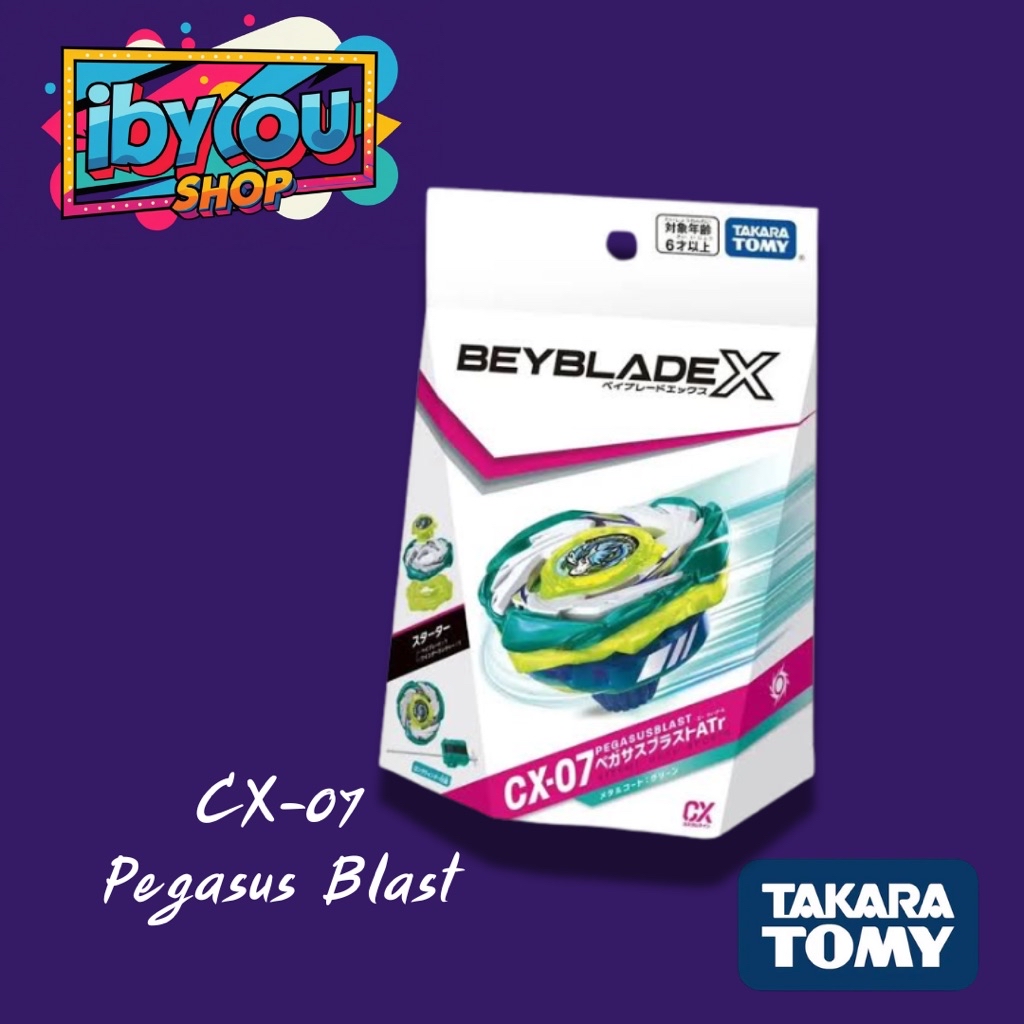 ใหม่‼️ (พร้อมส่ง) CX-07 Pegasus Blast [JP] Beyblade x Takara Tomy แท้ ...