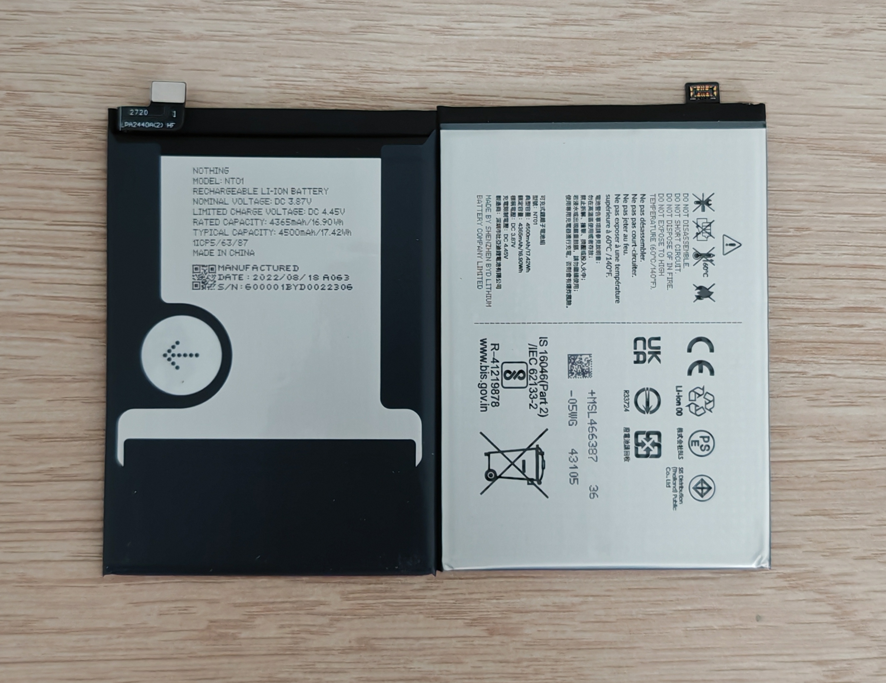 แบตเตอรี่ For Nothing Phone 1 Battery Model NT01 | Shopee Thailand