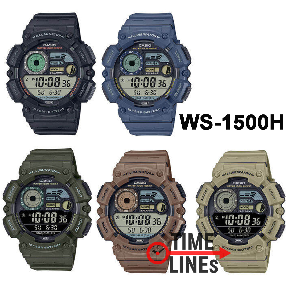 !!ประกัน1ปีและกล่อง CMG!! CASIO รุ่น WS-1500H นาฬิกาข้อมือผู้ชาย ...