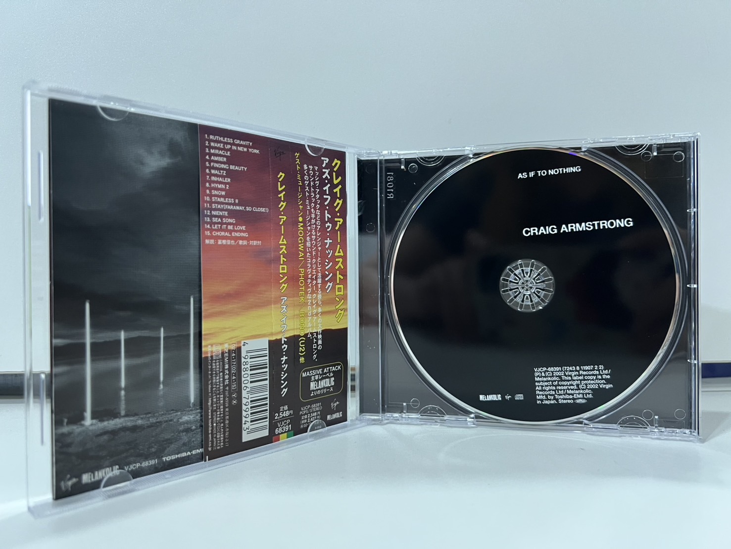 1 CD MUSIC ซีดีเพลงสากล AS IF TO NOTHING CRAIG ARMSTRONG (G9J109 ...