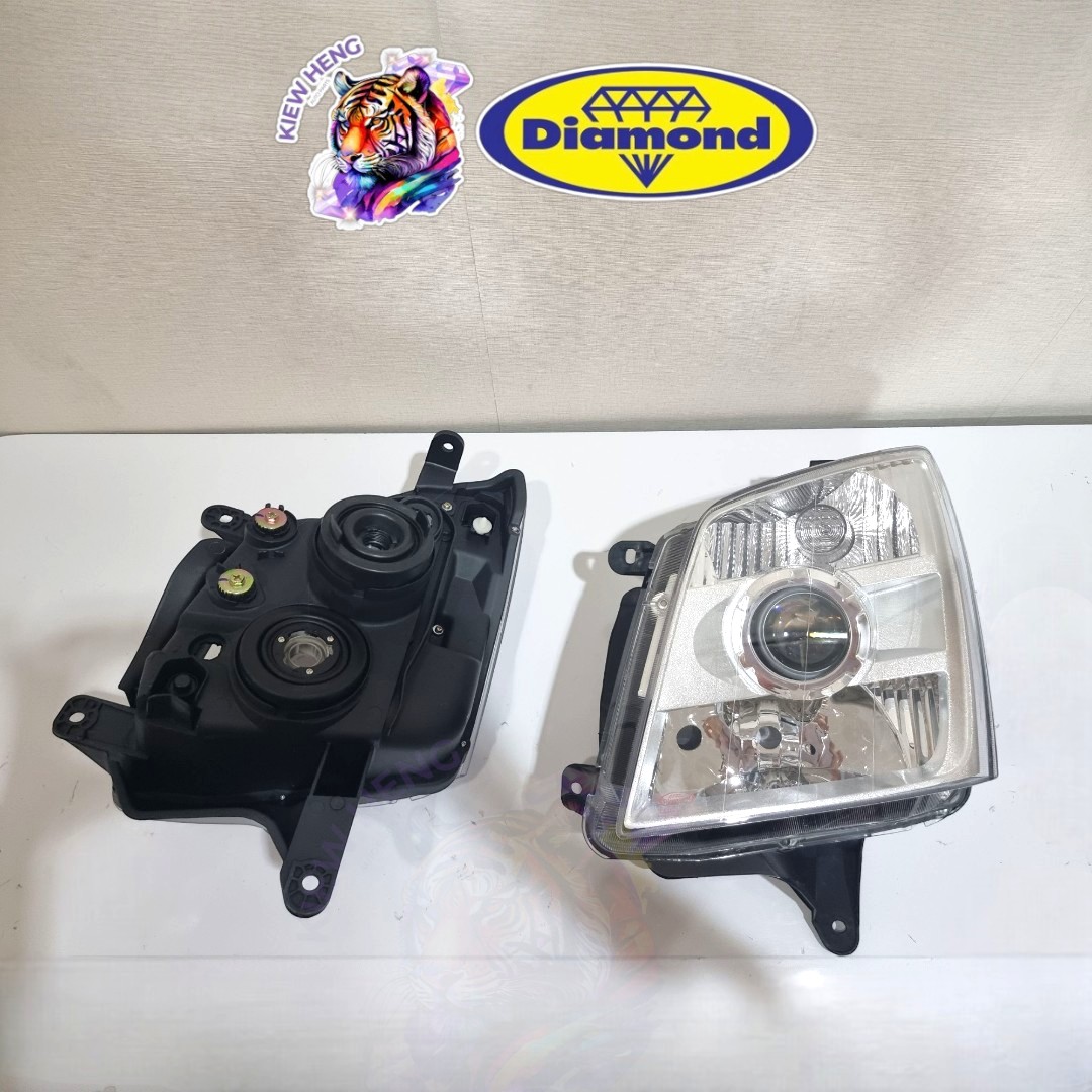 ไฟหน้า Isuzu Dmax ปี 2007-2011 รุ่นโปรเจคเตอร์ ไฟมุมสีขาว อีซูซุ ดีแมก ...