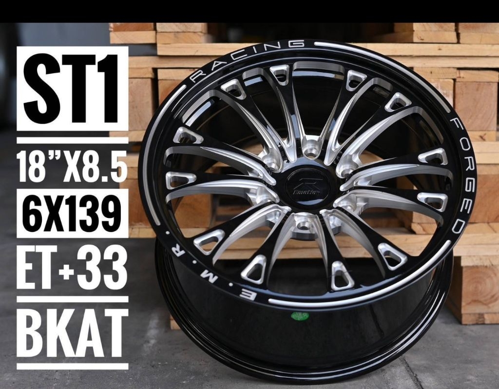 ล้อเวล อีโมST1 ขอบ18" 8.5 ET33 6รู139.7เป็นล้อเบา flow forming ล้อ ...