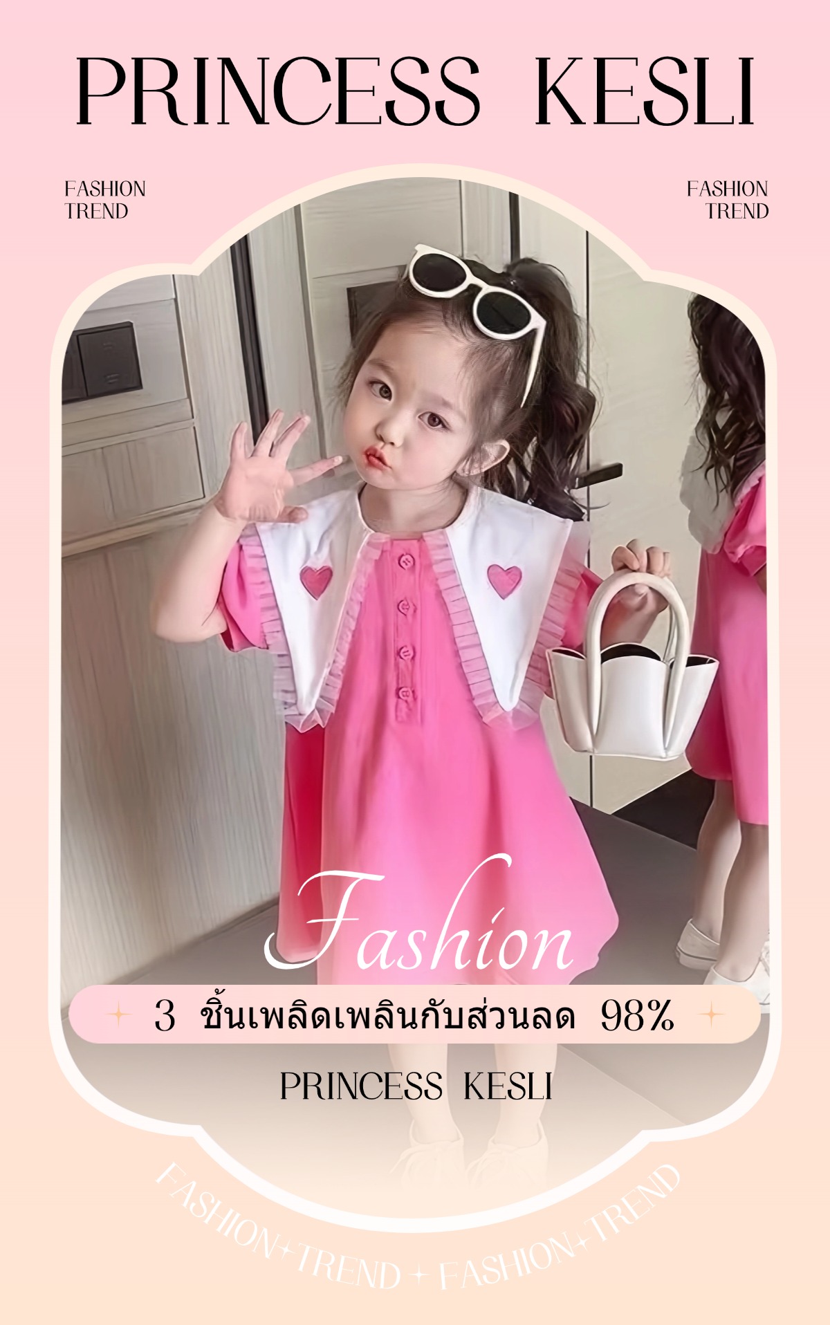 PRINCESS KESLI ชุดเดรส แฟชั่นฤดูร้อน สไตล์เกาหลี สําหรับเด็กผู้หญิง ...