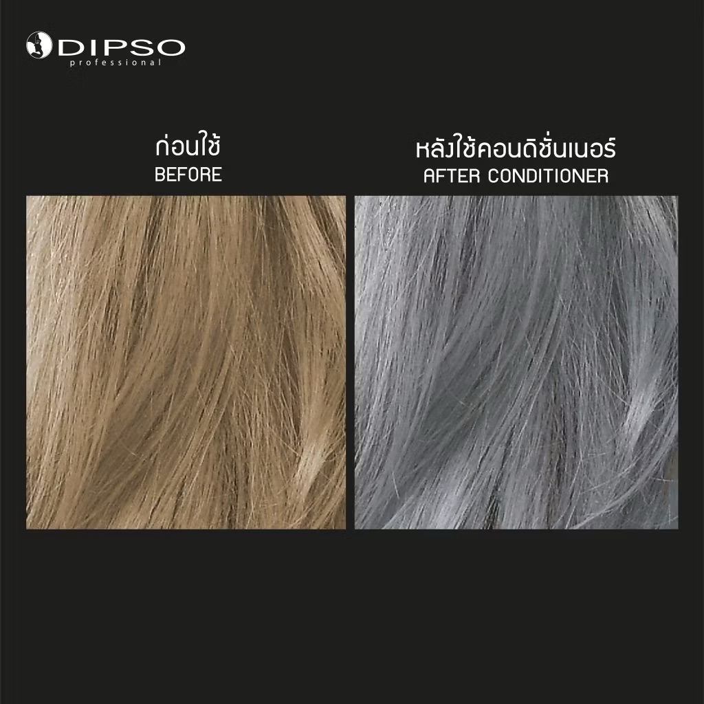 Dipso Color Shampoo & Conditioner Purple 250ml ดิ๊พโซ่ แชมพู ครีมนวด สี ...