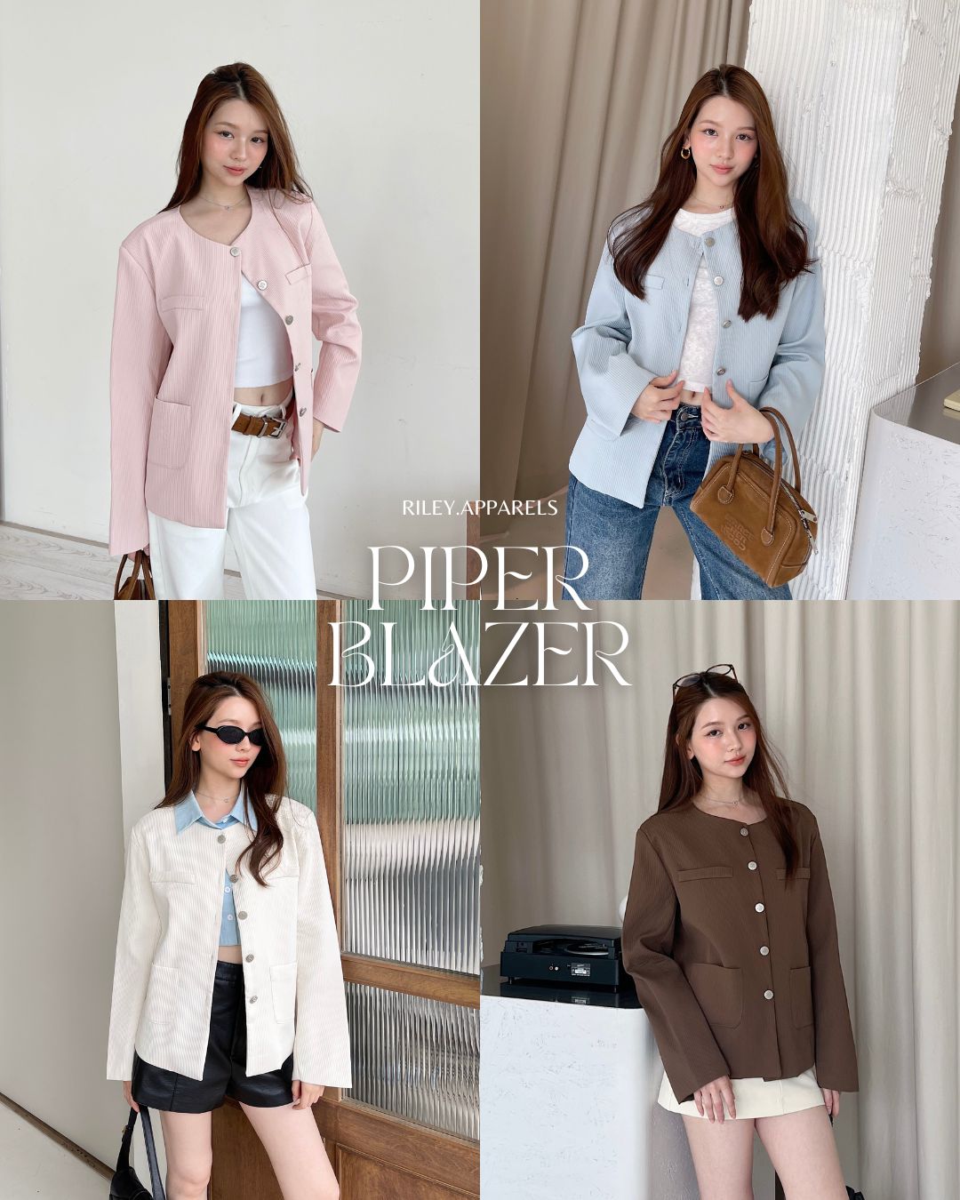 Riley.apparels - Piper Blazer 9131 | Shopee Thailand
