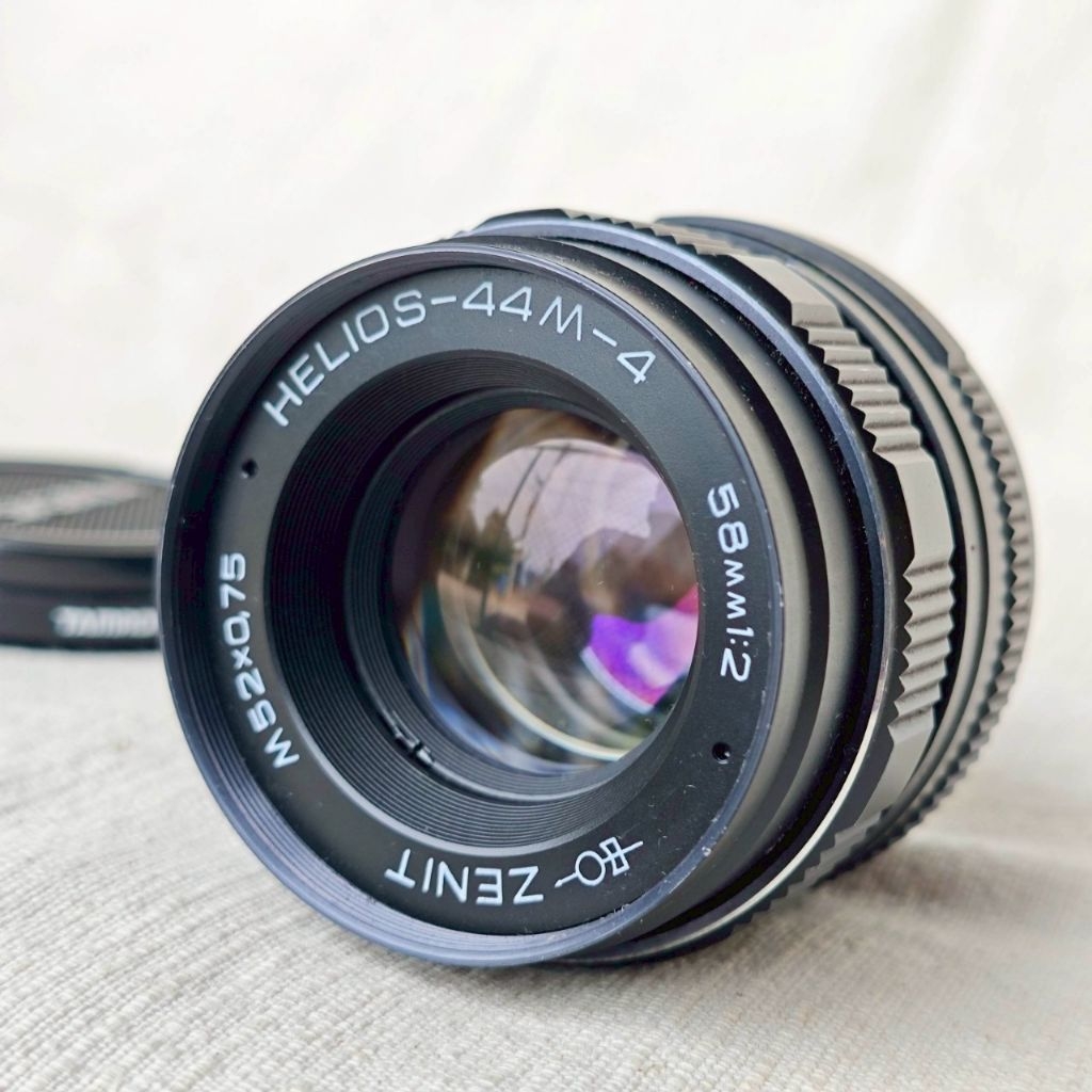 เลนส์มือหมุน Helios 44M-4 58mm F2 USSR Lens M42 Mount Made in Russian ...