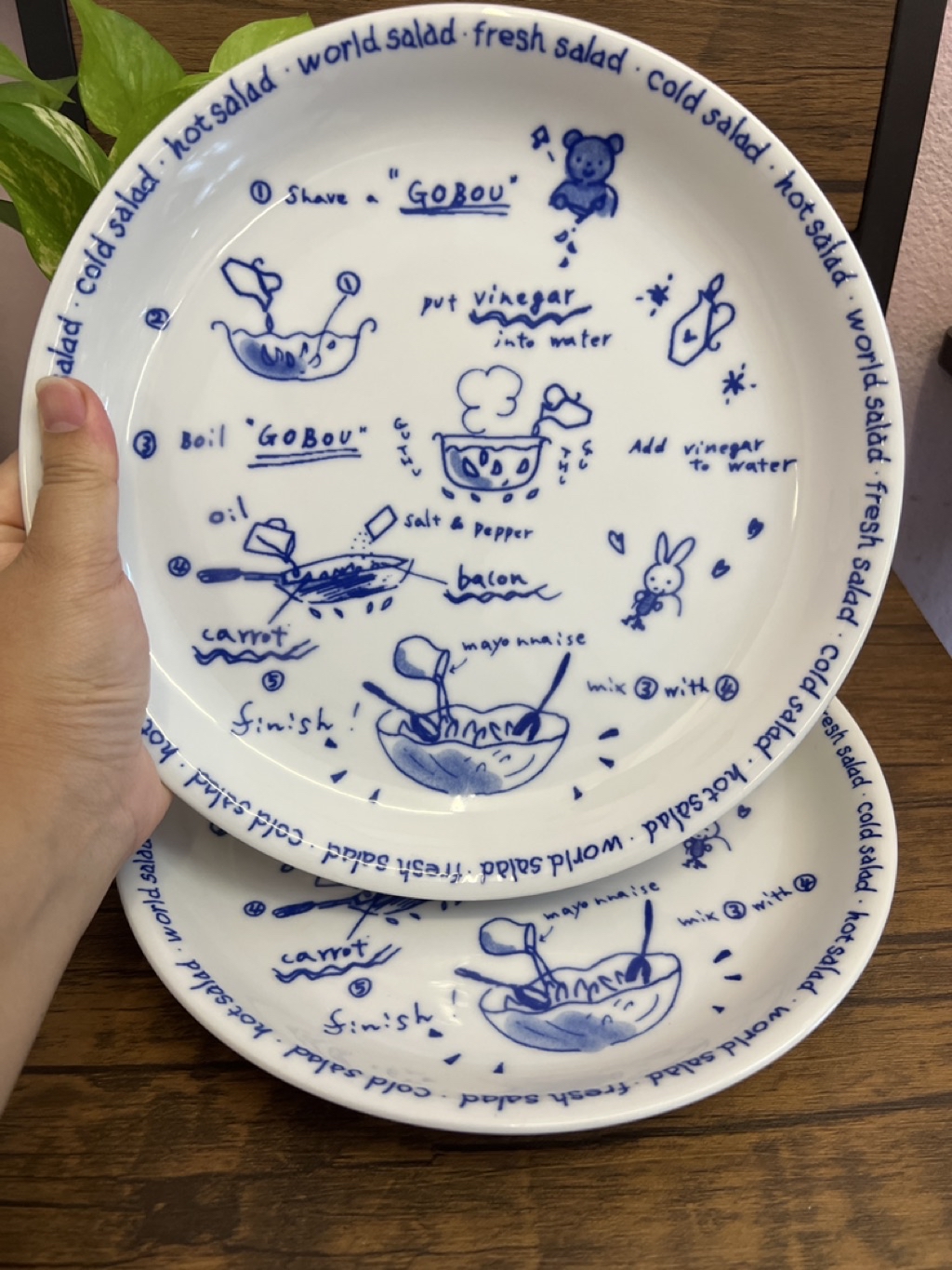 จานสเต็ก จานเค็ก ขนาด 10“ Table Collection by TONO ยดขุด 2 ใบ (ID0120 ...