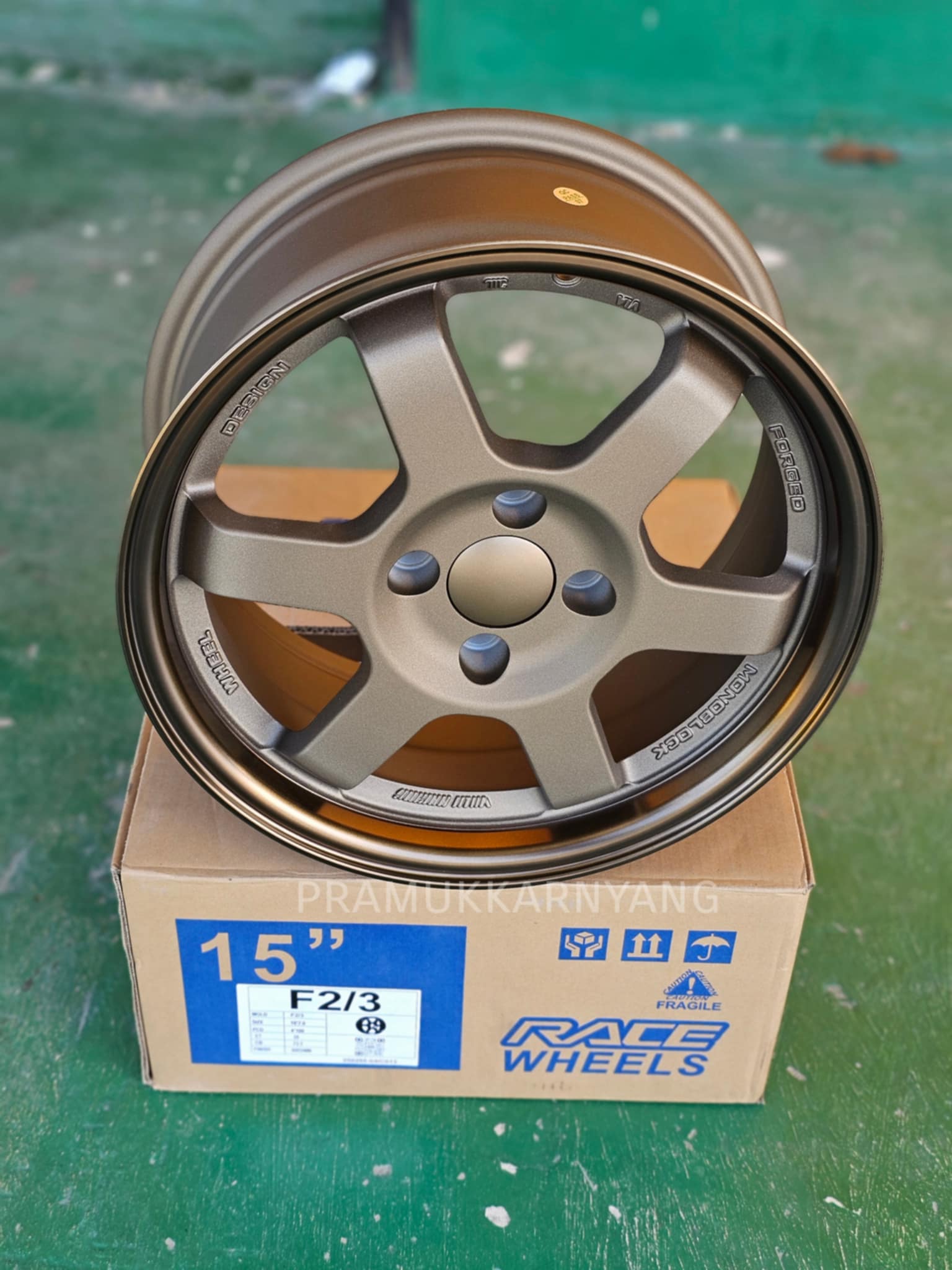 ล้อแม็กขอบ15 TE37 15x7.0 4รู100 ET+35 (ราคา1หรือ4วง) แยกขายได้ สีน้ำตาล ...