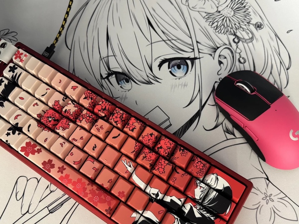 (พรีออเดอร์) แผ่นรองเมาส์ MONOGATARI x HANAYA สำหรับเล่นเกม FPS ...