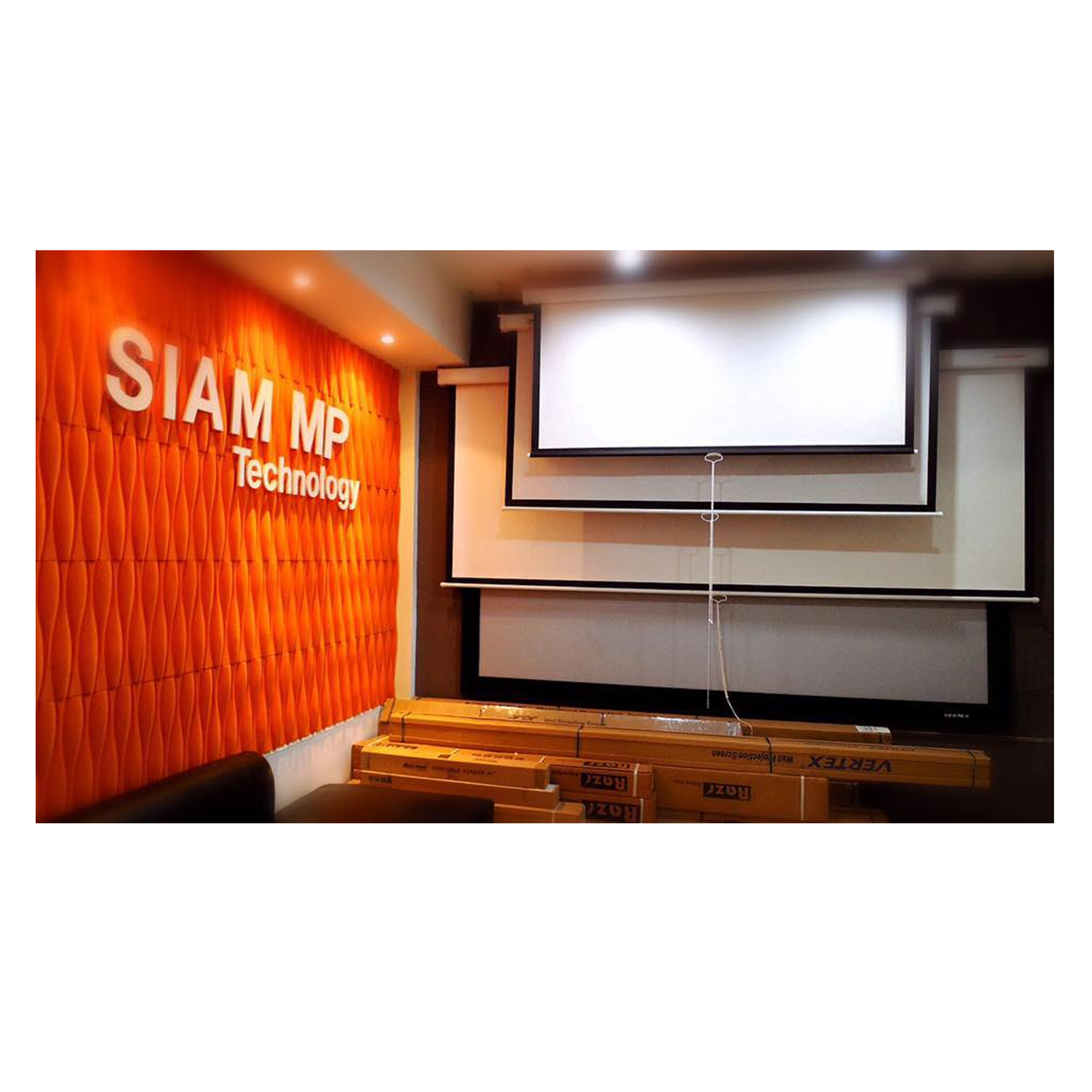 Gygar Manual Screen 150 นิ้ว 16:9 จอโปรเจคเตอร์ รุ่น แขวนมือดึง (188 x ...