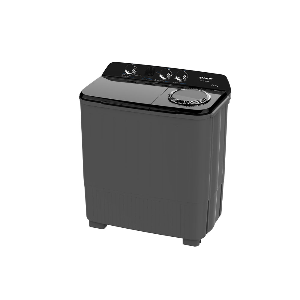 ชาร์ป เครื่องซักผ้า 2 ถัง ขนาด 10 กก. สีดำ รุ่น ES-TW100BK SHARP TWIN TUB WASHING MACHINE 10KG ...