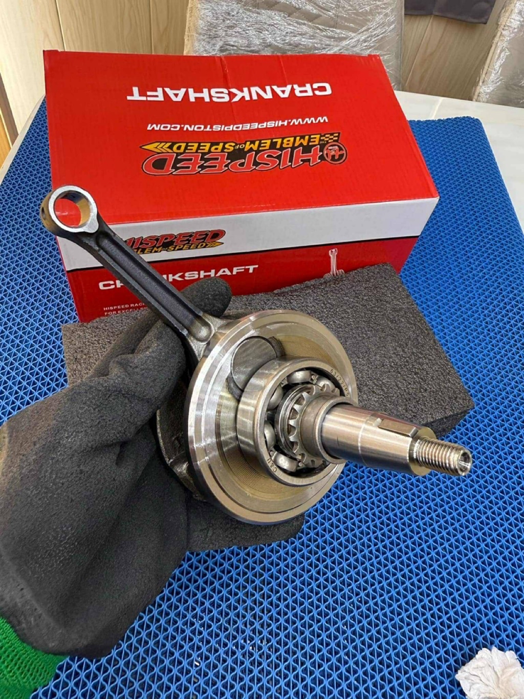 ข้อเหวี่ยงสร้าง125 แปลงใส่110i รุ่นS4 รถไม่เกินปี2020 ปลายก้าน13มิล ...