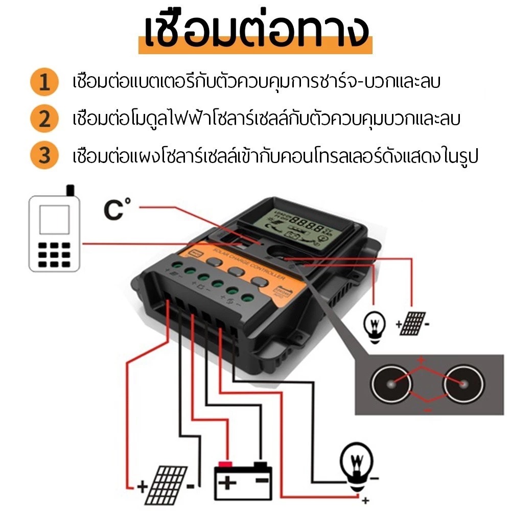 Lumira K-1688 Solar Charge Controller PWM 30A 12VDC/24VDC โซล่าชาร์จเจอร์ by memory | Shopee ...