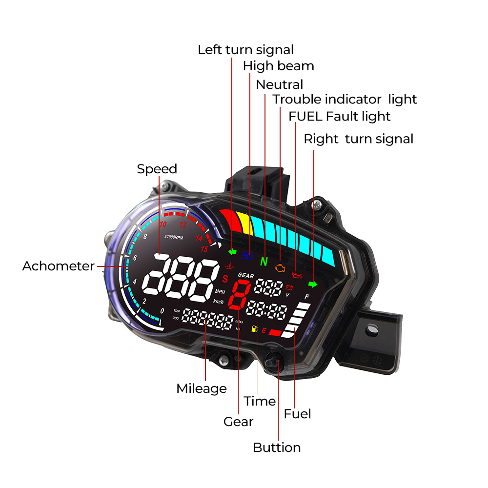 GEARELEC สำหรับ YAMAHA YSUKU Y15ZR Y15Z Y15 ZR V1 มิเตอร์ดิจิตอล ...