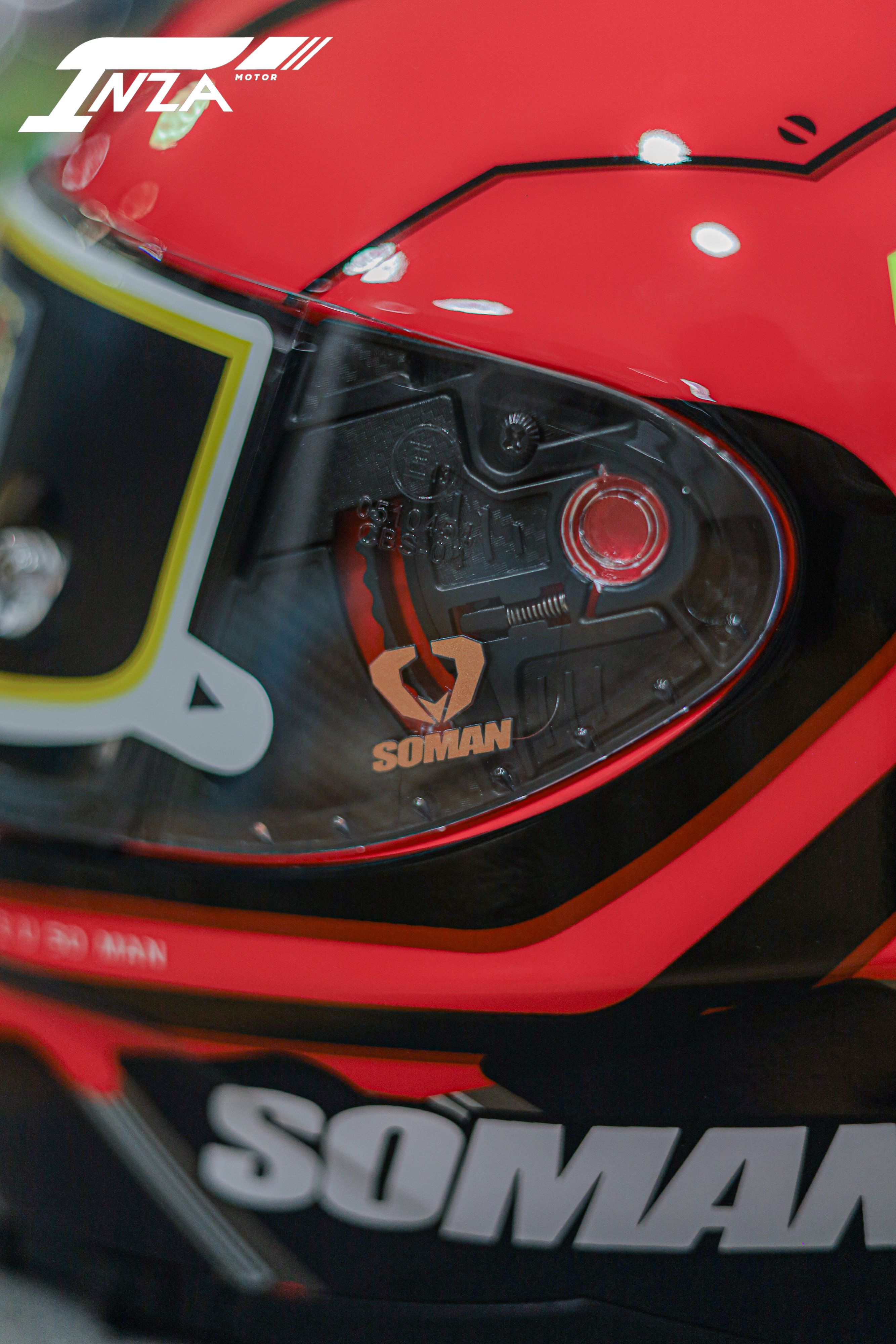 (แถมฟรี บลูทูธหมวกกันน็อค S3) SOMAN HELMETS รุ่น SM961-S หมวกกันน็อคเต็มใบ ลายโมเดลหุ่นยนต์ ...