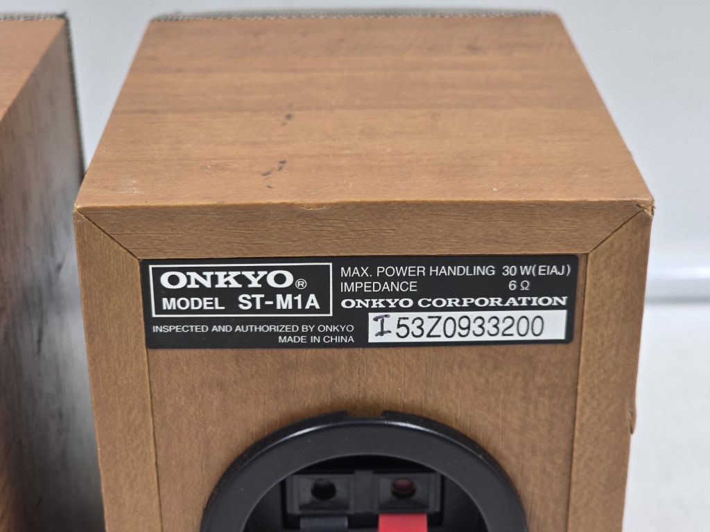 BD59 ลำโพงมือสองญี่ปุ่น 1 คู่ (200I) ONKYO ST-M1A 30W 6 โอห์ม Woofer 2. ...