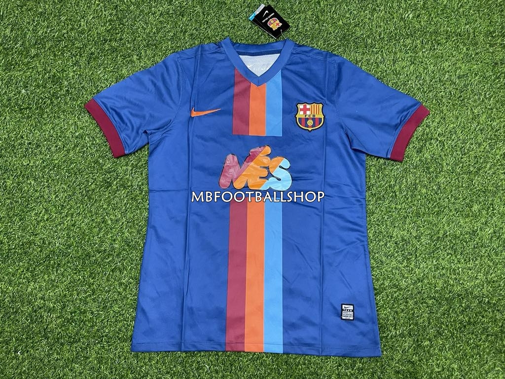 เสื้อบอลย้อนยุค ทีมบาเซโลน่า x Joan Gamper Trophy ปี 2009 คุณภาพสูง (S ...