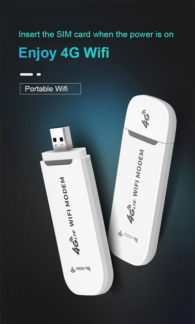 (พร้อมส่ง) Pocket Wifi Aircard Wifi Modem 4G LTE 150 Mbps USB Wifi Router ไวไฟพกพาใส่ซิม ...