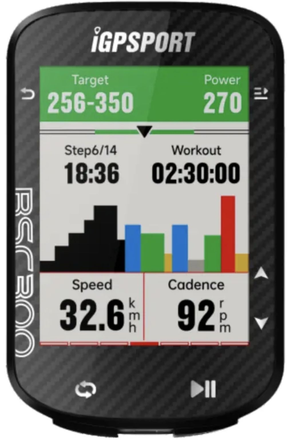 ไมล์จักรยาน IGPSPORT BSC300T Ultra-thin GPS Bike Computer with ...