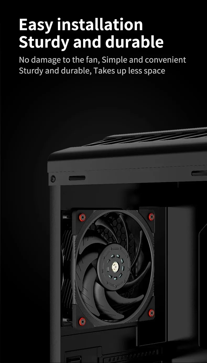 (4 PCS) น็อตพัดลมเคส ชุดน้ำ ขนาด 25 มม. 25mm Thickness Chassis Fan ...