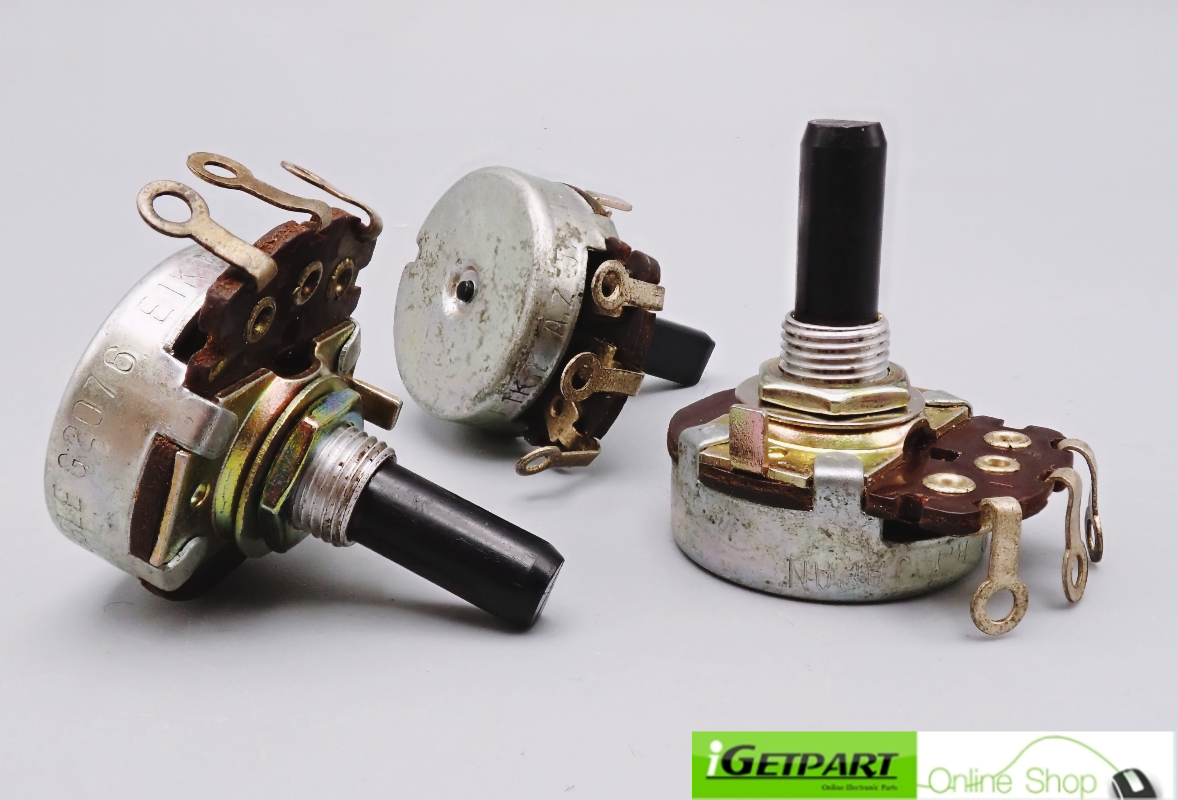 วอลลุ่ม Potentiometer VR 1K โทนใหญ่ แกนสั้น 23X6 3ขา ชั้นเดียว 1-1.5W ...