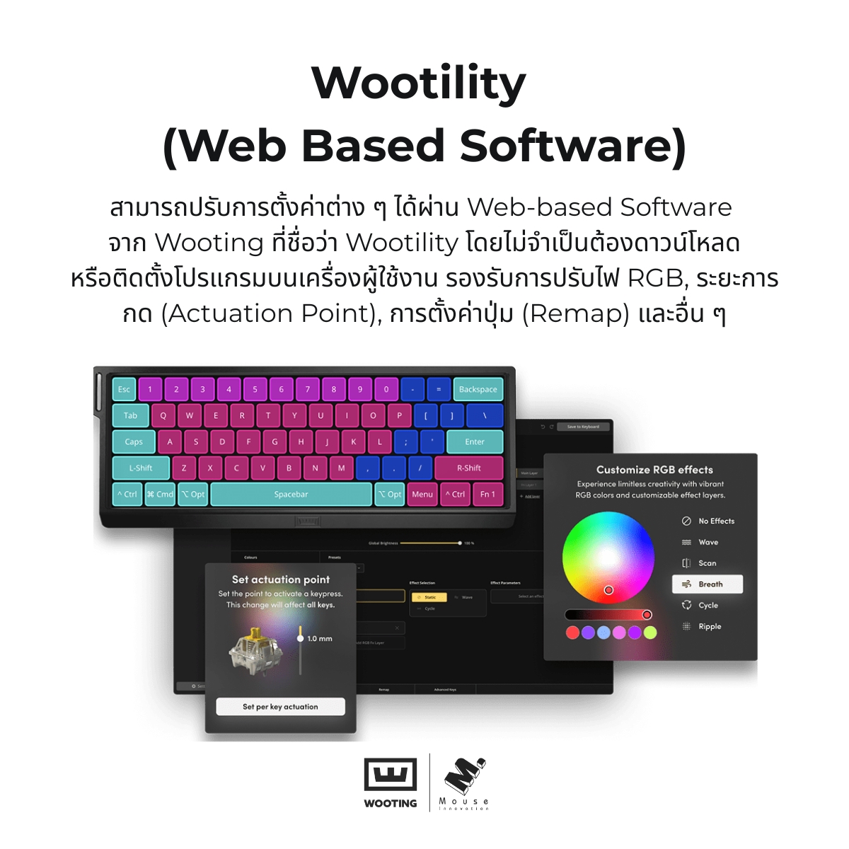 [รองรับจัดส่งด่วน] คีย์บอร์ด (Keyboard) Wooting รุ่น 80HE (รับประกันศูนย์ไทย 2 ปี) | Shopee Thailand