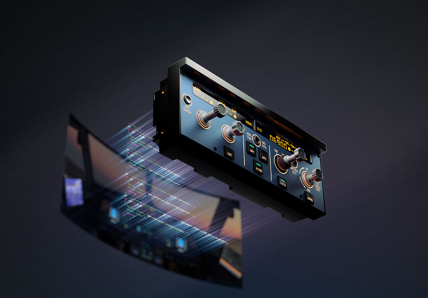 WINCTRL (WINWING) FCU Unit1 AIRBUS แผงควบคุมเครื่องบิน Flight Control ...