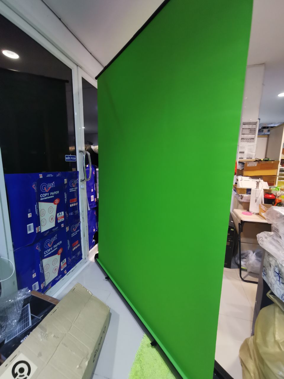 150X200 ฉากเขียว green screen ฉากถ่ายรูป ไลฟ์สด สตรีมเกมส์ กรีนสกรีน ...