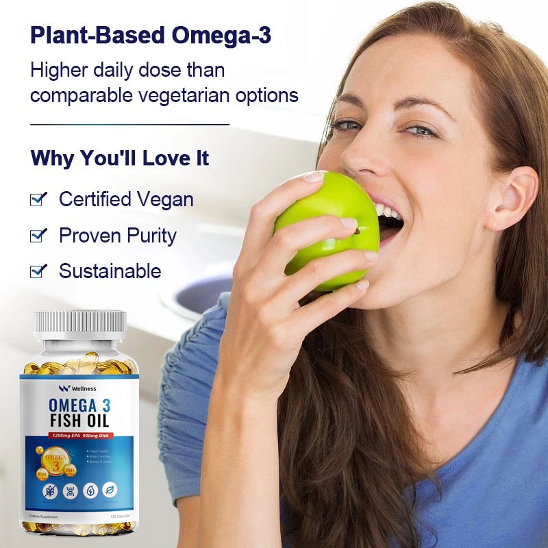 Wellness Fish Oil 1200mg EPA 900mg DHA For Heart Health & Brain ...