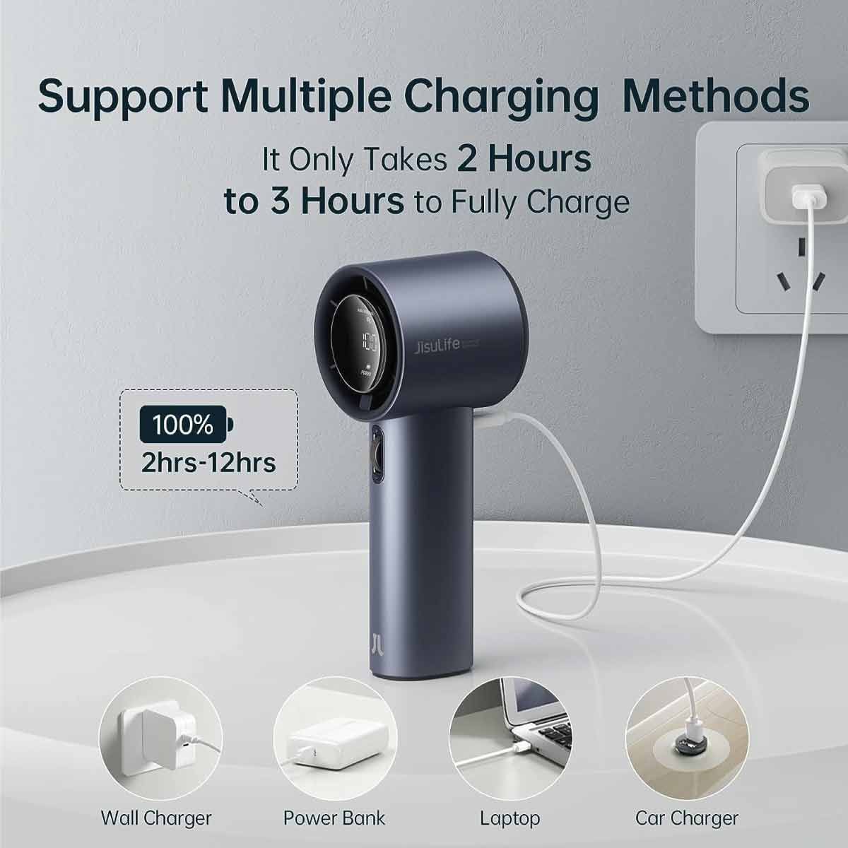 [ศูนย์ไทย] Jisulife FA53 Handheld Fan พัดลมมือถือพกพารุ่น FA53 (ABS ...