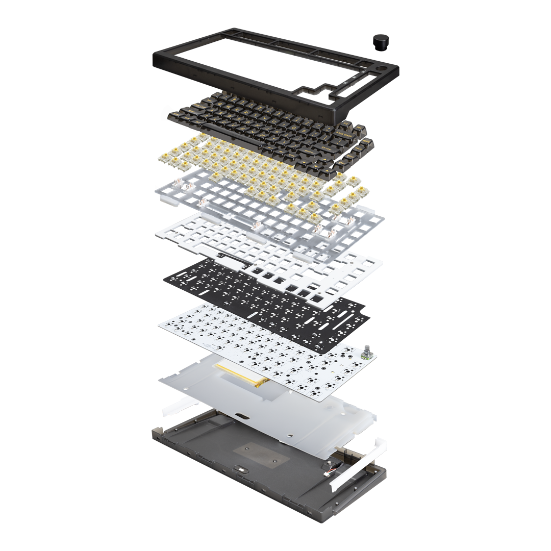 [ประกัน 1 ปี] SARU คีย์บอร์ดเกมมิ่ง KX-75 Cosmic Smoke พร้อม Gateron ...